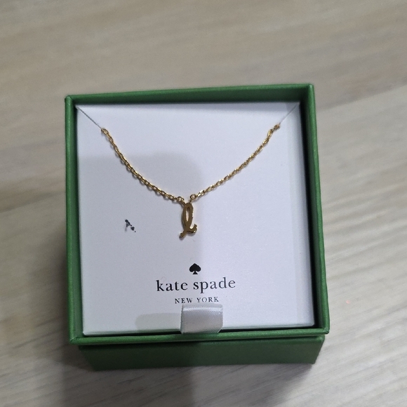 kate spade | Jewelry | Kate Spade Gold Letter Pendant Necklace | Poshmark